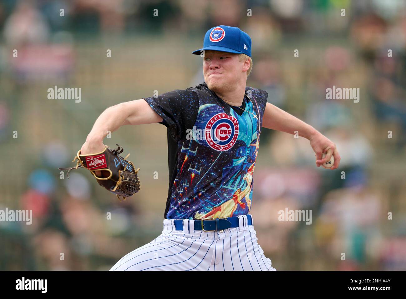 South Bend Cubs pitcher DJ Herz (7) during a Midwest League baseball ...