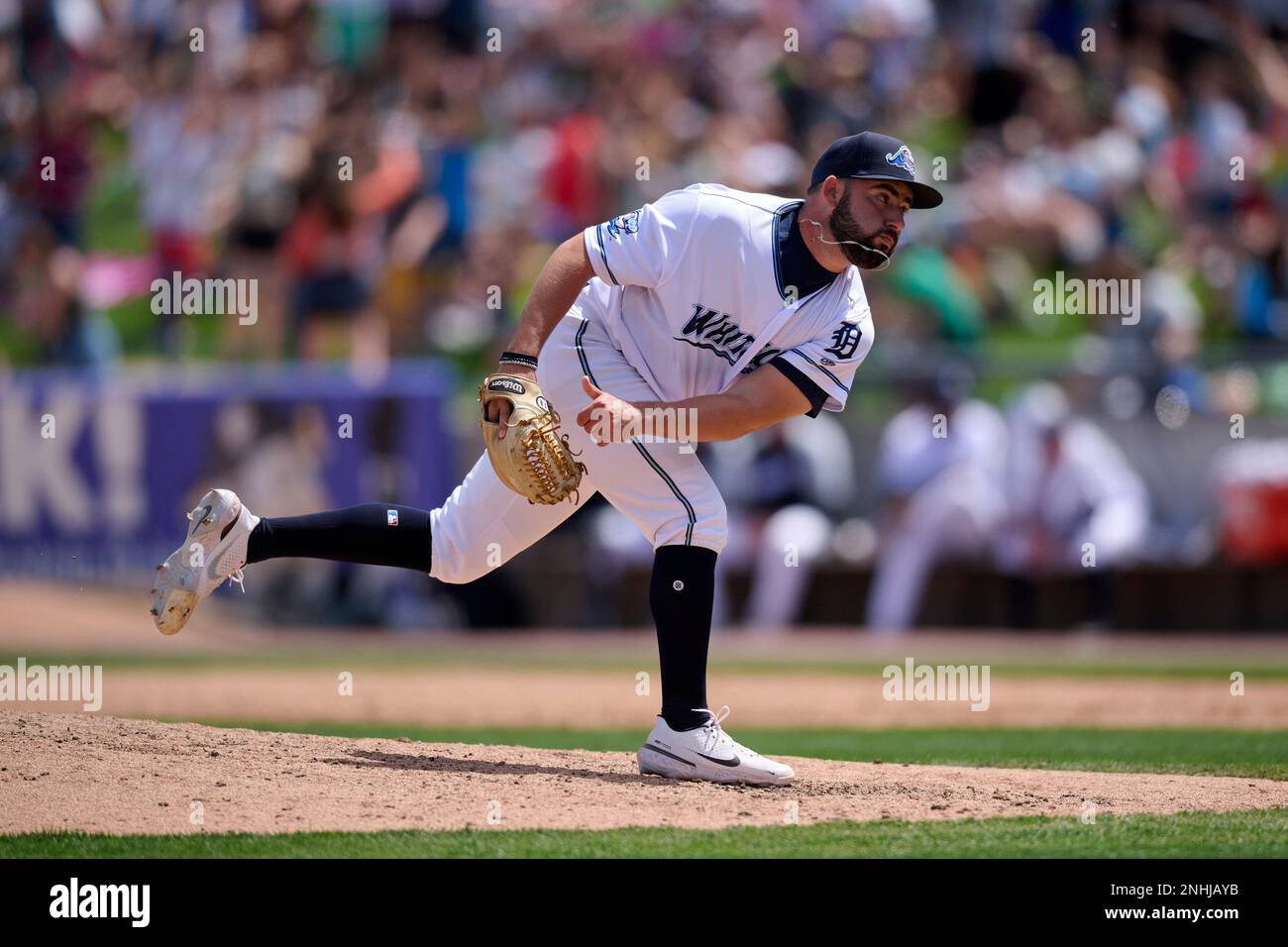 West Michigan Whitecaps pitcher Gabriel Sequeira (30) during a Midwest ...