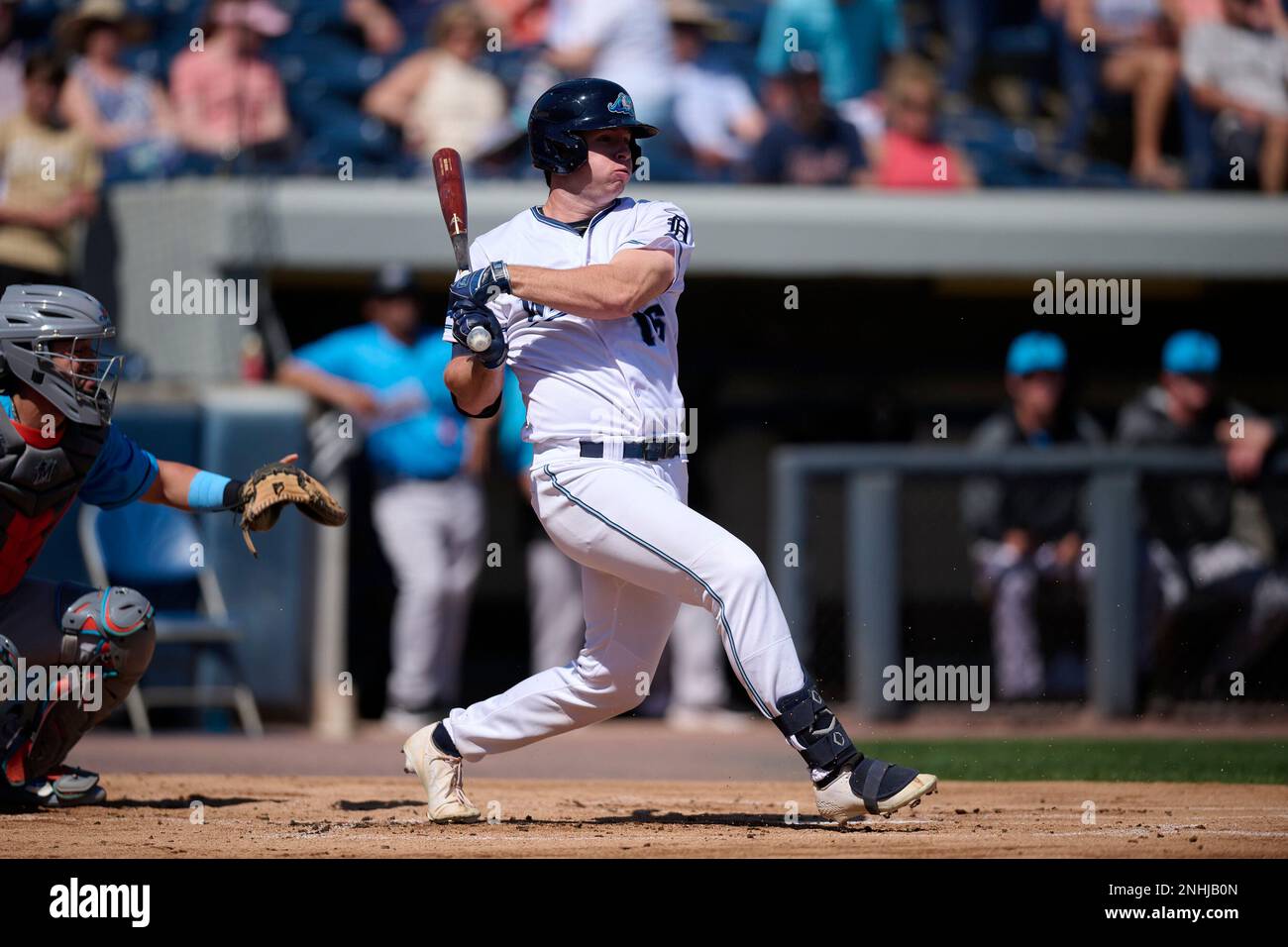 West Michigan Whitecaps Colt Keith (16) bats during a Midwest League ...