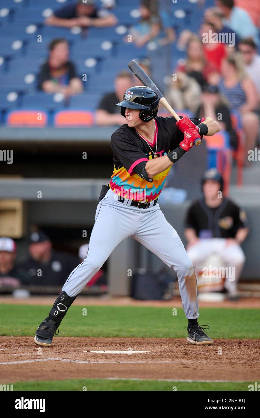 Erie Pinatas Gage Workman (27) bats during an Eastern League baseball ...