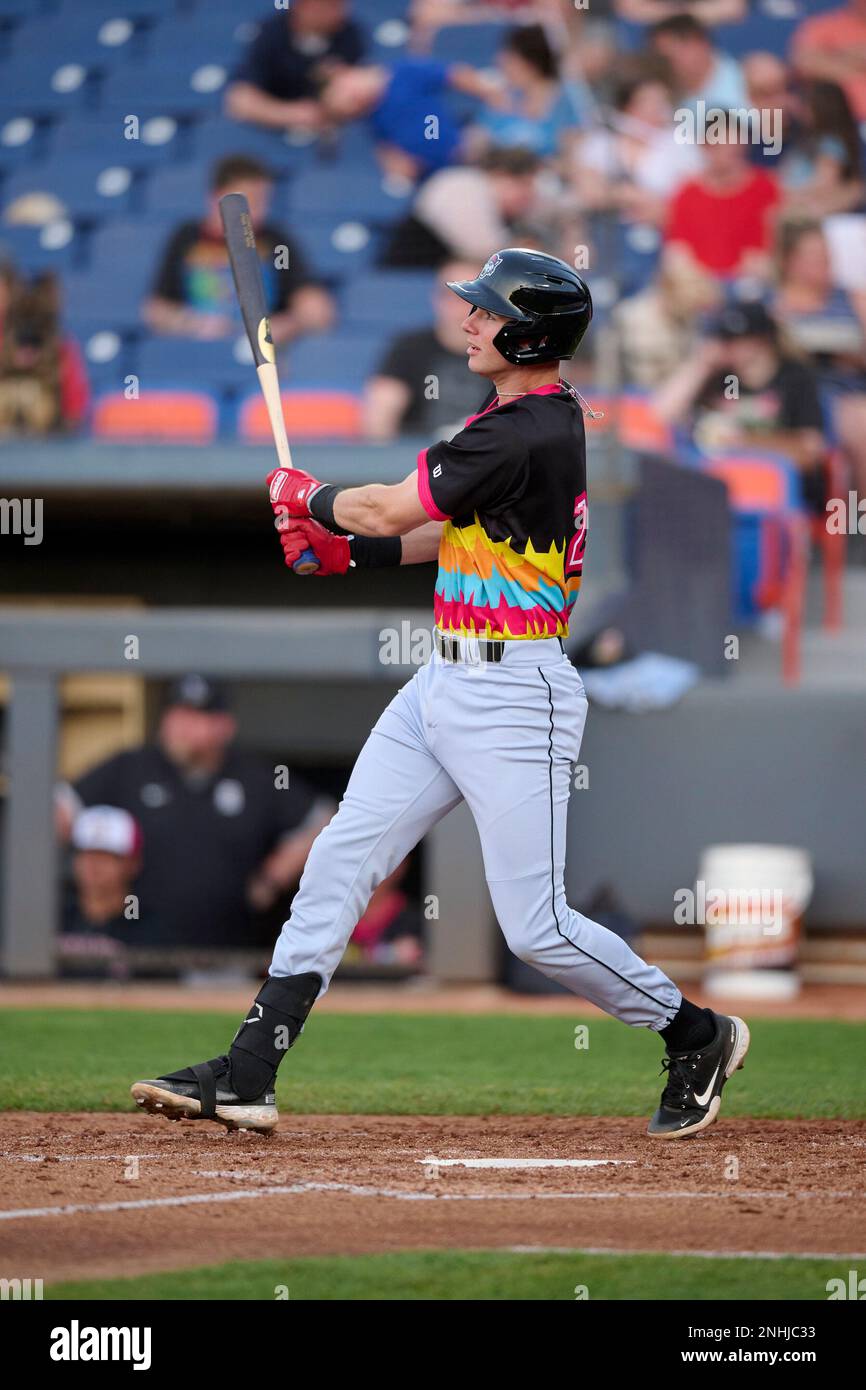 Erie Pinatas Gage Workman (27) bats during an Eastern League baseball ...