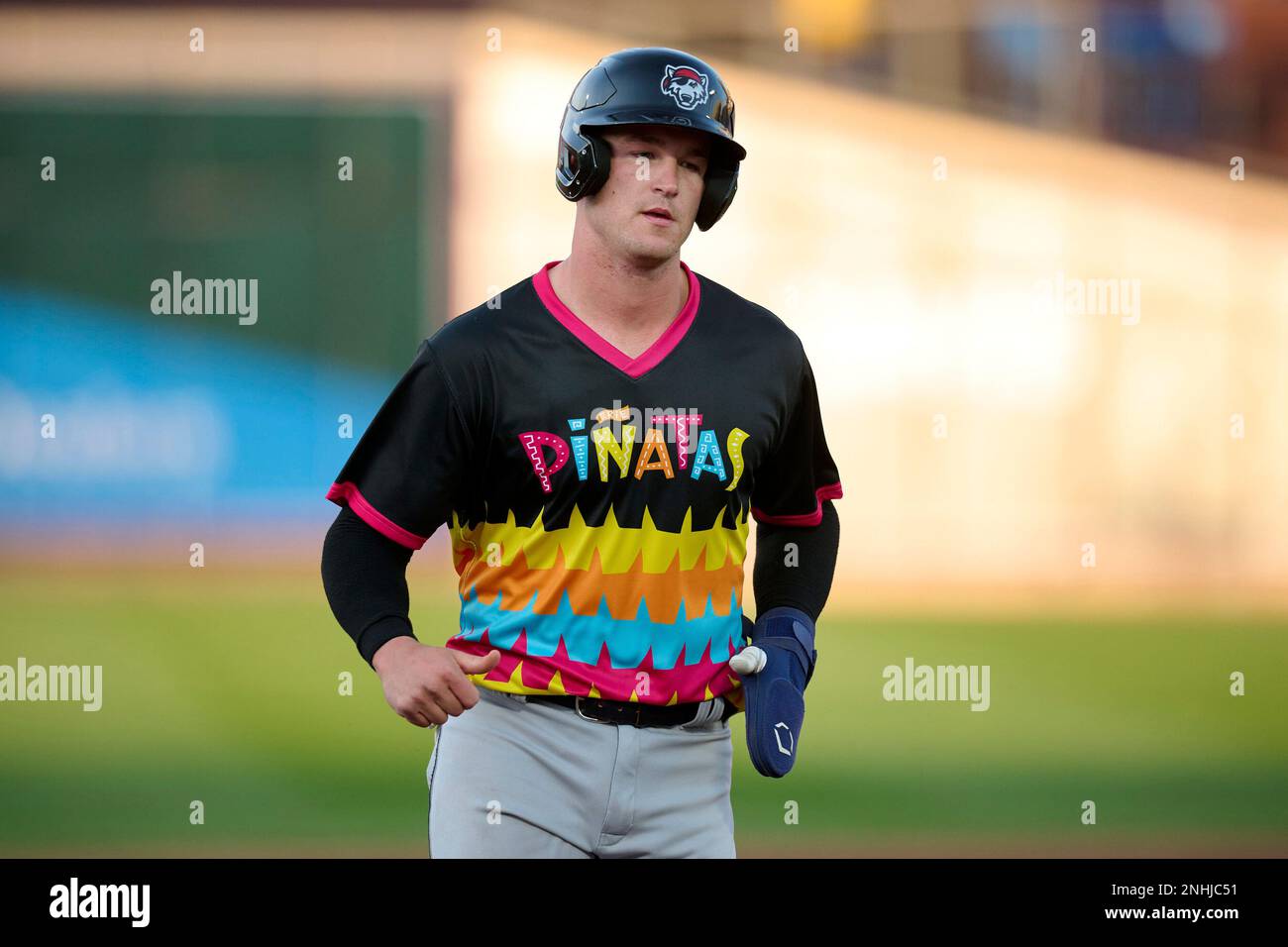 Erie Pinatas Dillon Dingler (10) rounds the bases during an Eastern ...
