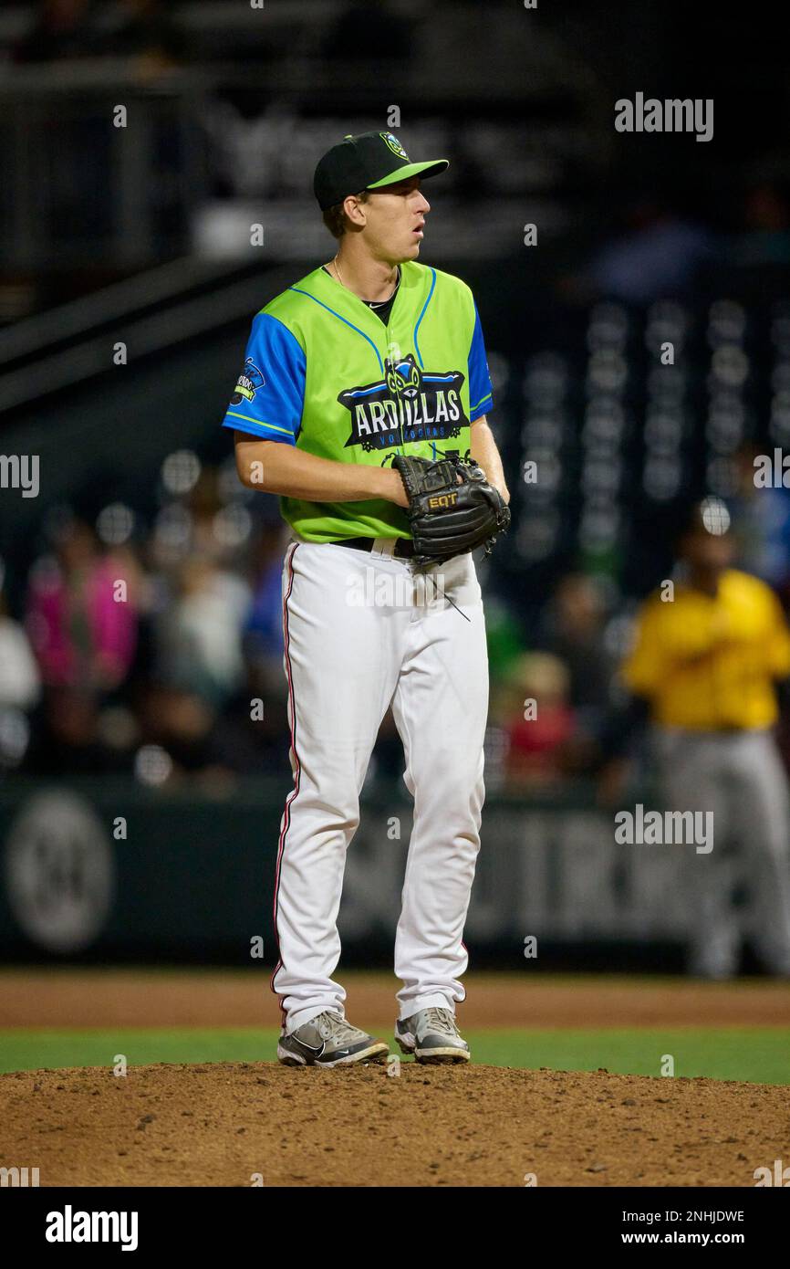 Ardillas Voladoras pitcher Taylor Rashi (50) during an Eastern League ...