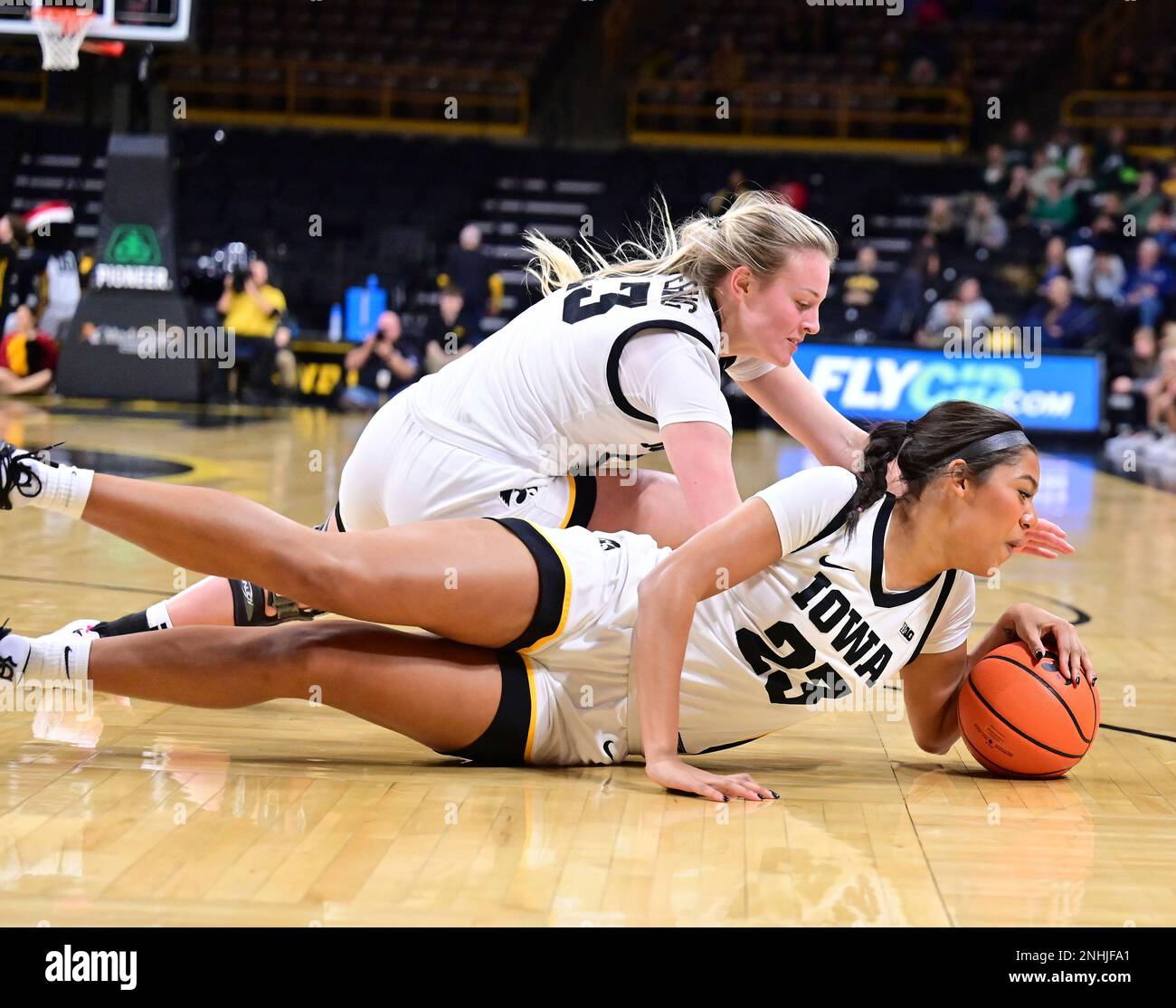 IOWA CITY, IA - DECEMBER 21: Iowa forward Jada Gyamfi (23) and Iowa ...