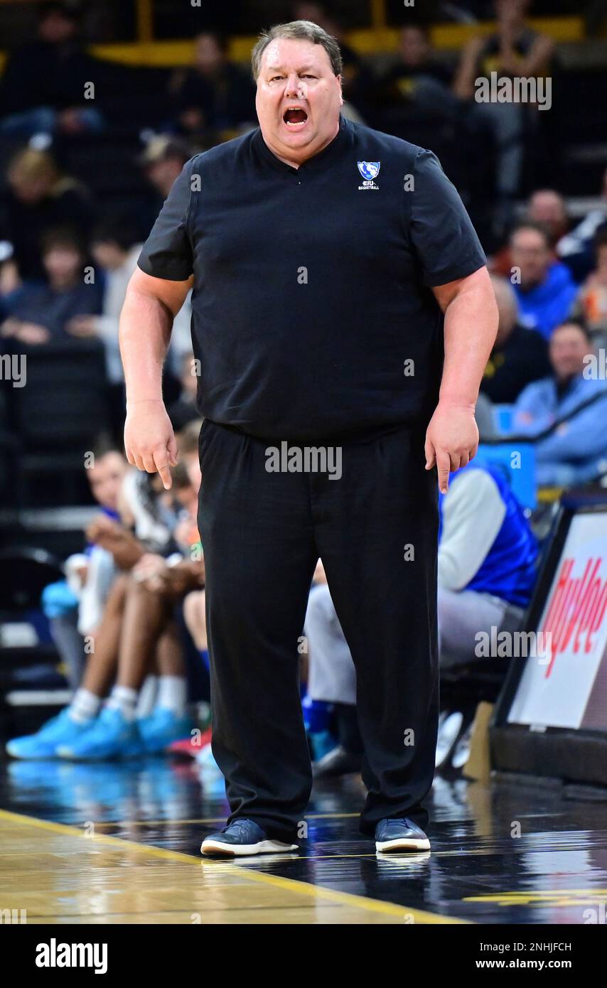 IOWA CITY, IA - DECEMBER 21: Eastern Illinois coach Marty Simmons as ...