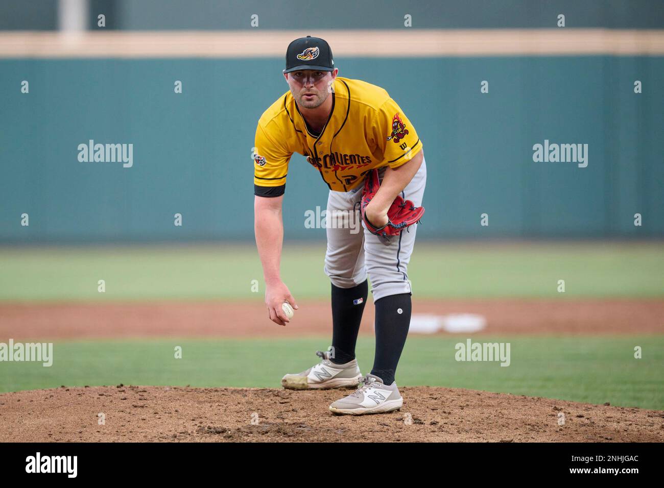 Los Perros Calientes pitcher Tanner Burns (29) during an Eastern League ...