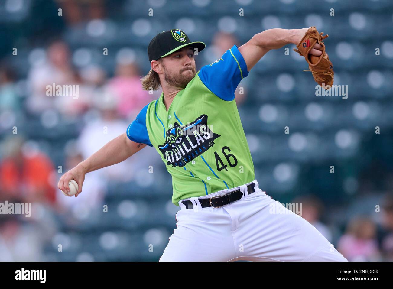 Ardillas Voladoras pitcher Gray Fenter (46) during an Eastern League ...