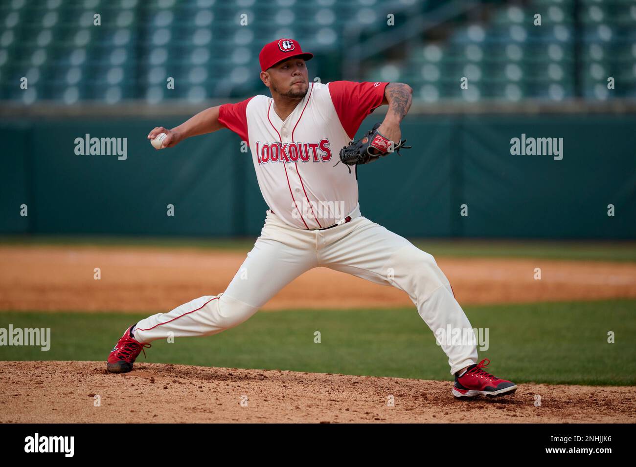 Chattanooga Lookouts pitcher Julio Pinto (30) during a Southern League ...