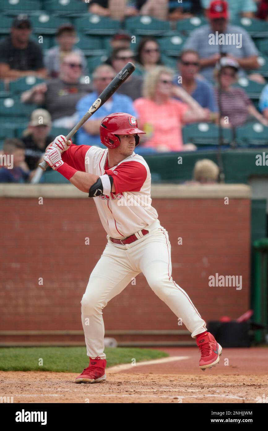 Chattanooga Lookouts TJ Hopkins (33) bats during a Southern League ...