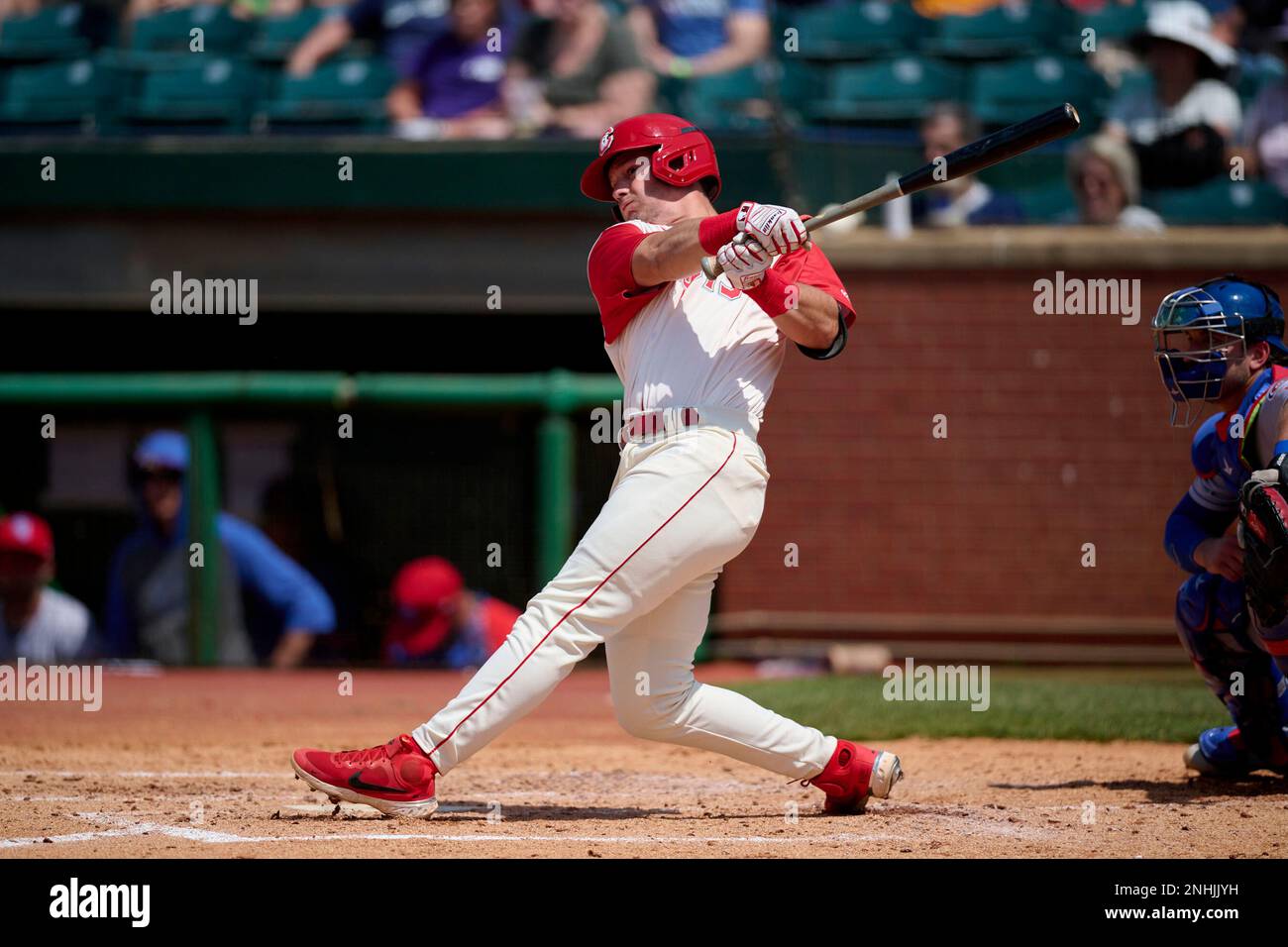Chattanooga Lookouts TJ Hopkins (33) bats during a Southern League ...
