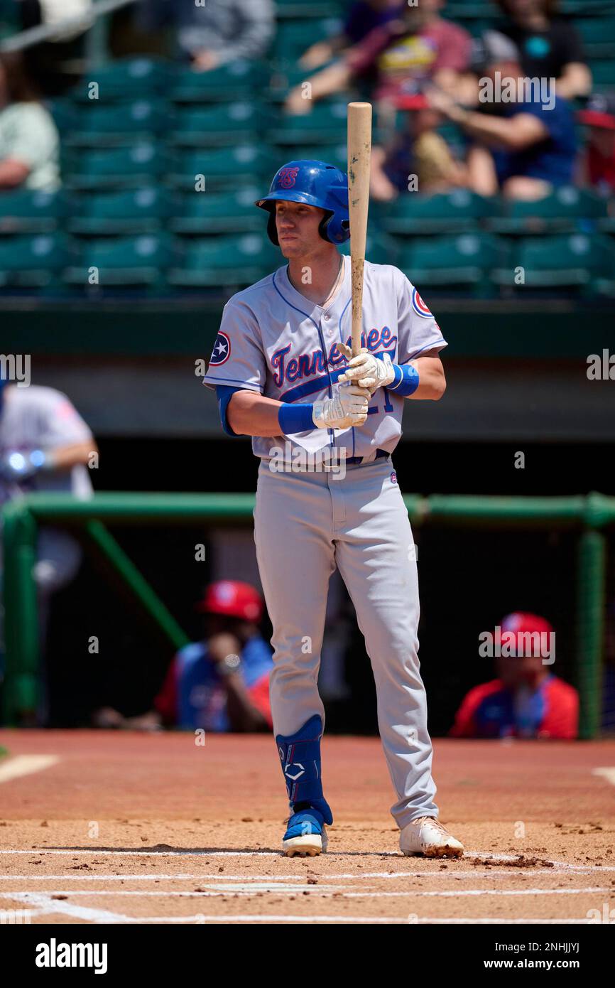 Tennessee Smokies Andy Weber (21) bats during a Southern League ...