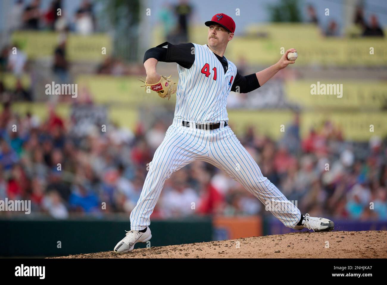 Rocket City Trash Pandas pitcher Ky Bush (41) during a Southern League ...