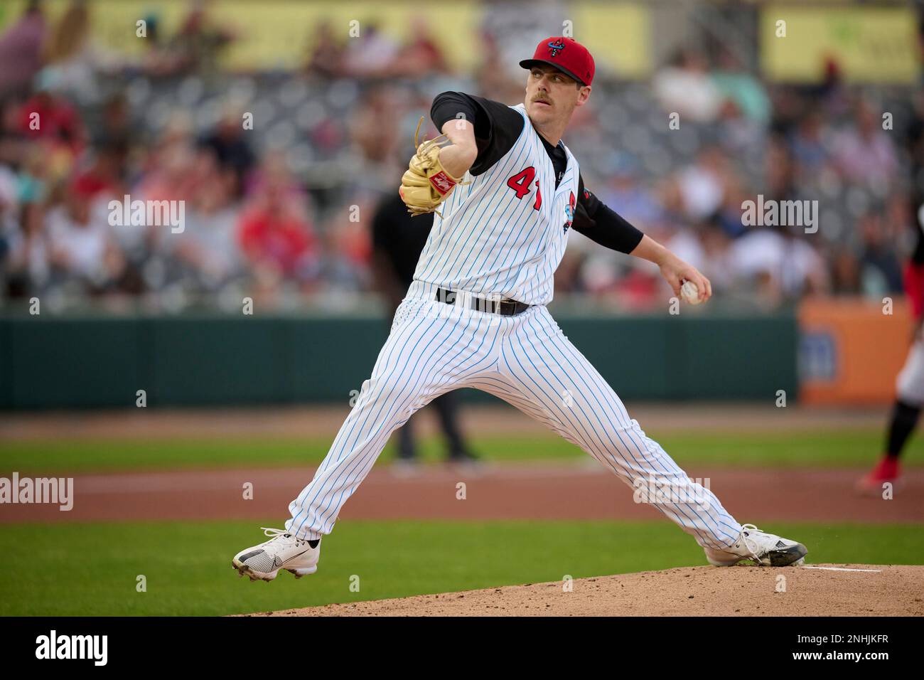 Rocket City Trash Pandas pitcher Ky Bush (41) during a Southern League ...