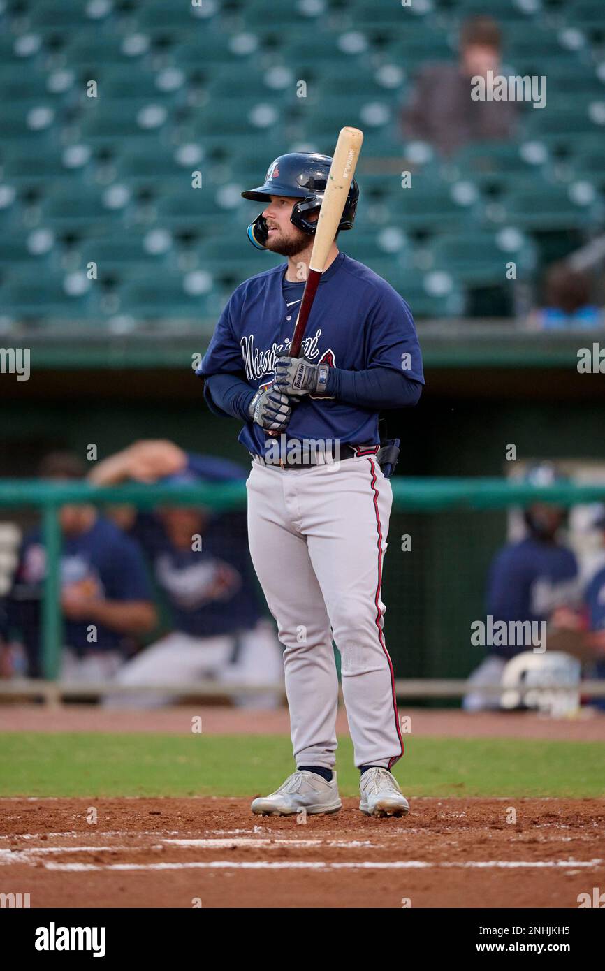 Mississippi Braves Luke Waddell (4) bats during a Southern League ...