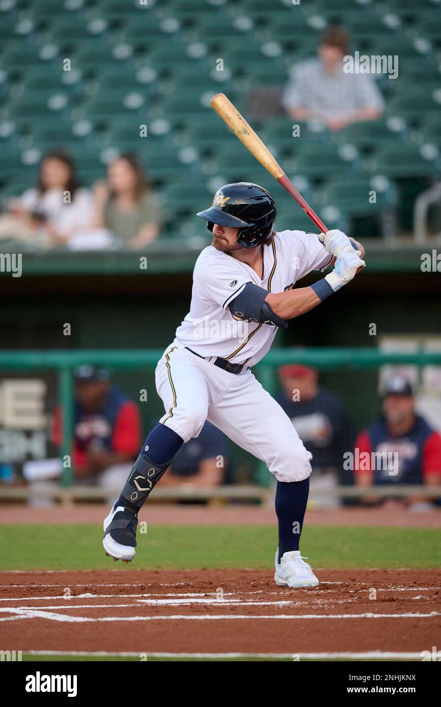 Montgomery Biscuits Brett Wisely (1) bats during a Southern League ...