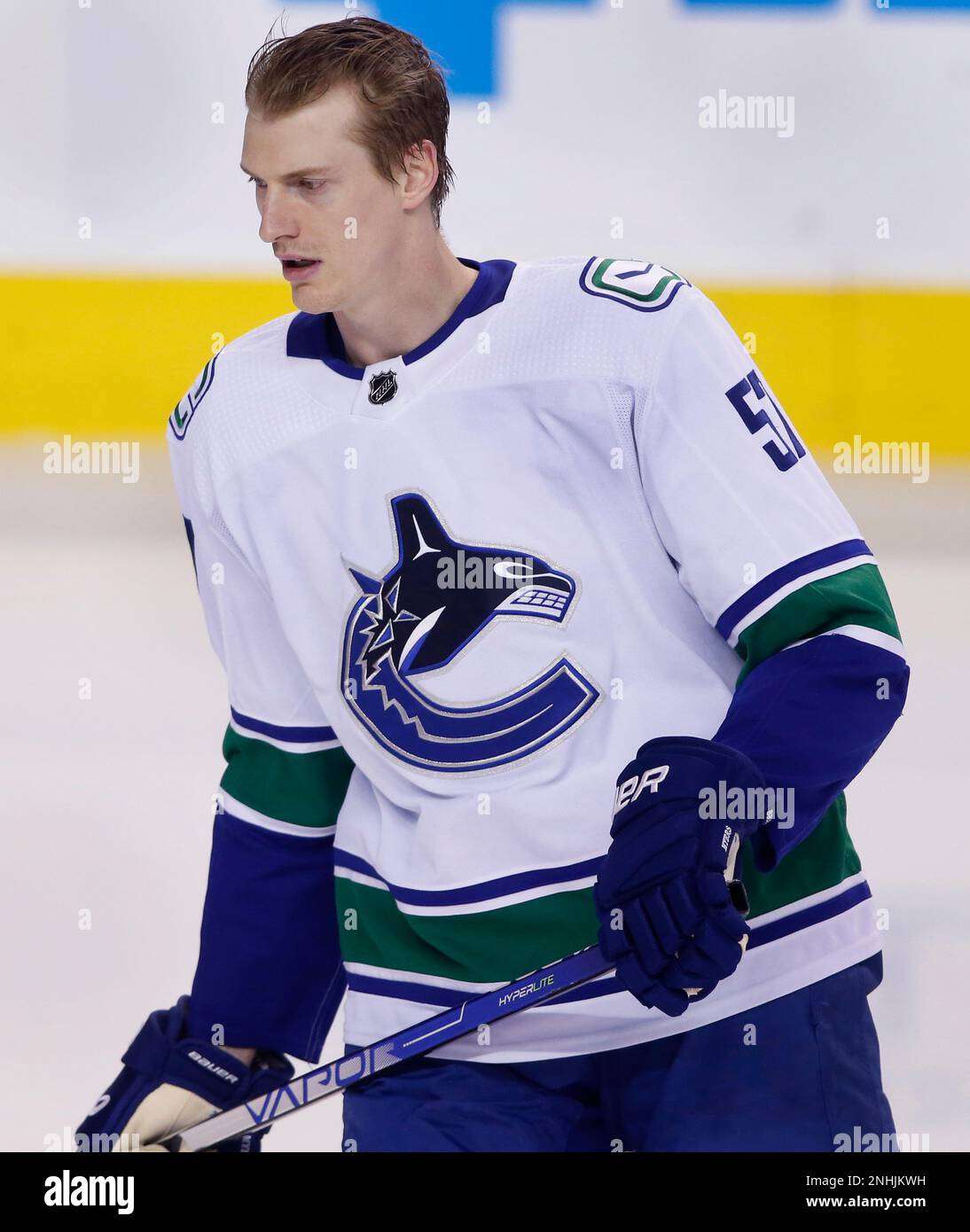 NHL profile photo on Vancouver Canucks player Tyler Myers at a game ...