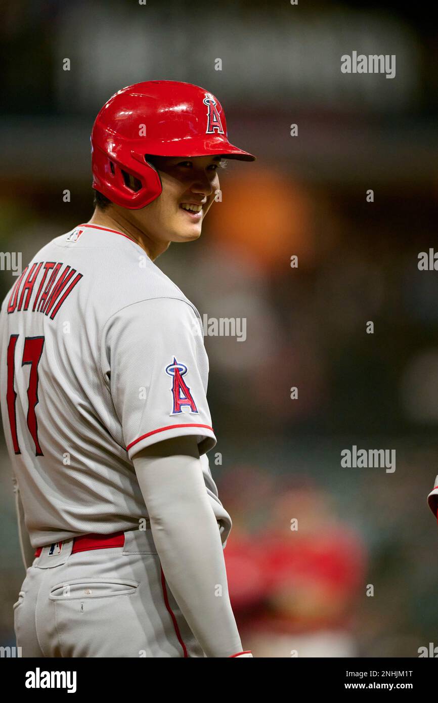 Los Angeles Angels Shohei Ohtani (17) during an MLB baseball game ...