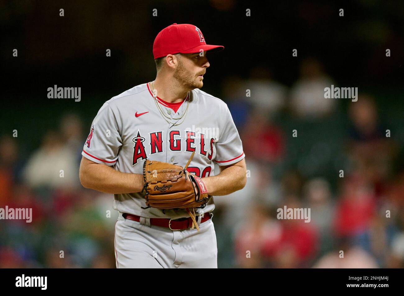 Los Angeles Angels relief pitcher Andrew Wantz (60) during an MLB ...