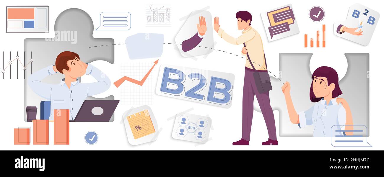 Businessman b2b Stock Vector Images - Alamy