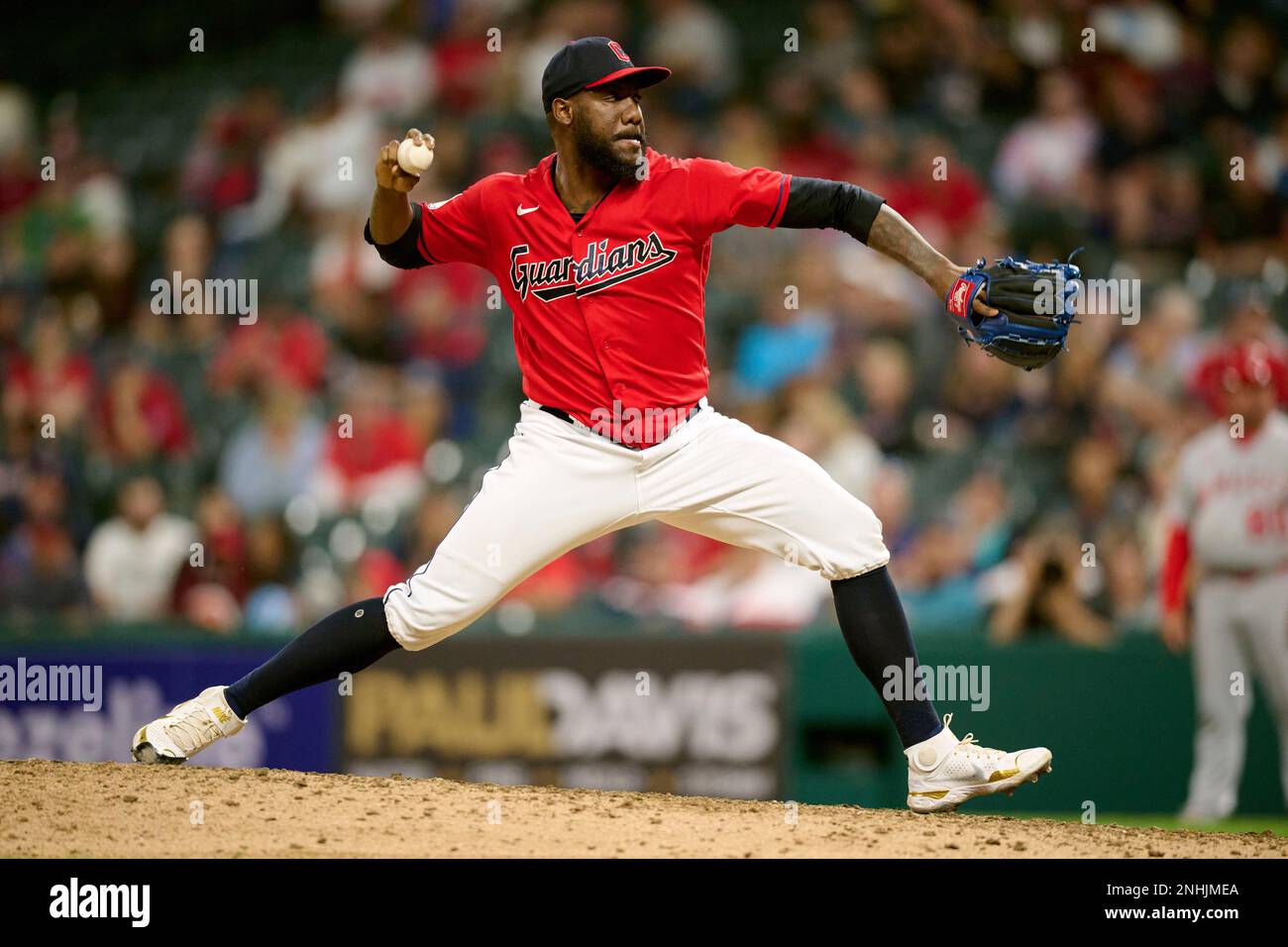 Cleveland Guardians relief pitcher Emmanuel Clase (48) during an MLB ...