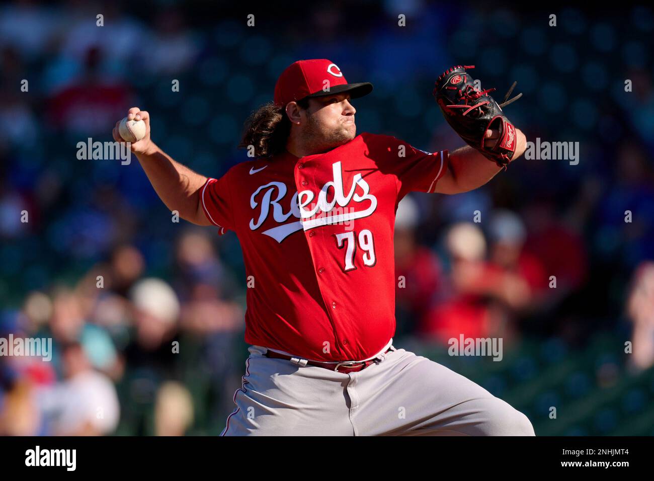 Cincinnati Reds relief pitcher Ian Gibaut (79) during a Major League ...