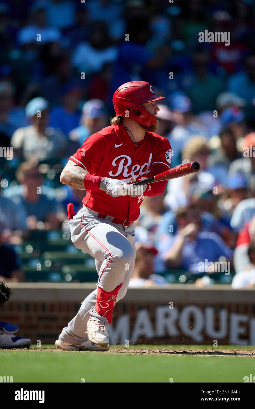 Cincinnati Reds Jake Fraley (27) bats during a Major League Baseball ...