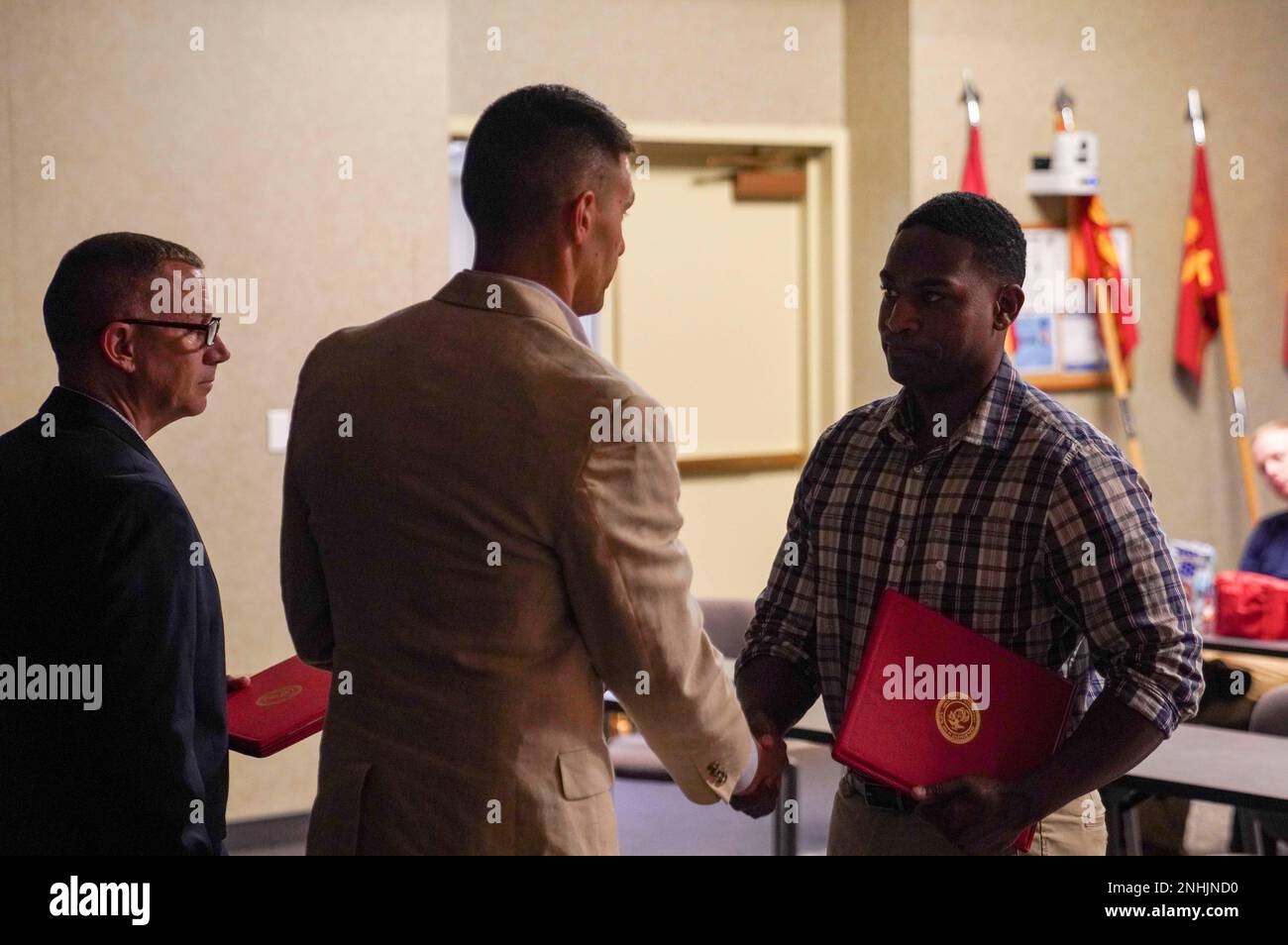 U.S. Marine Corps Maj. Victor Bockman, commanding officer of Recruiting ...