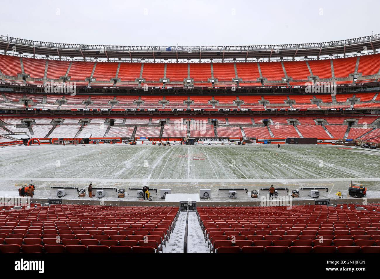 CLEVELAND, OH - DECEMBER 24: A general view of FirstEnergy Stadium ...