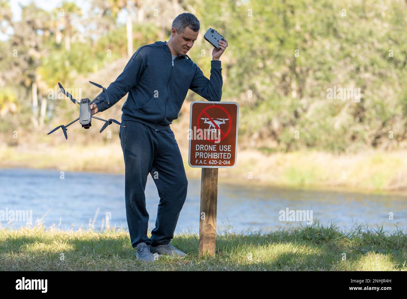 Drone operator is disappointed because he isn't allowed to fly his ...