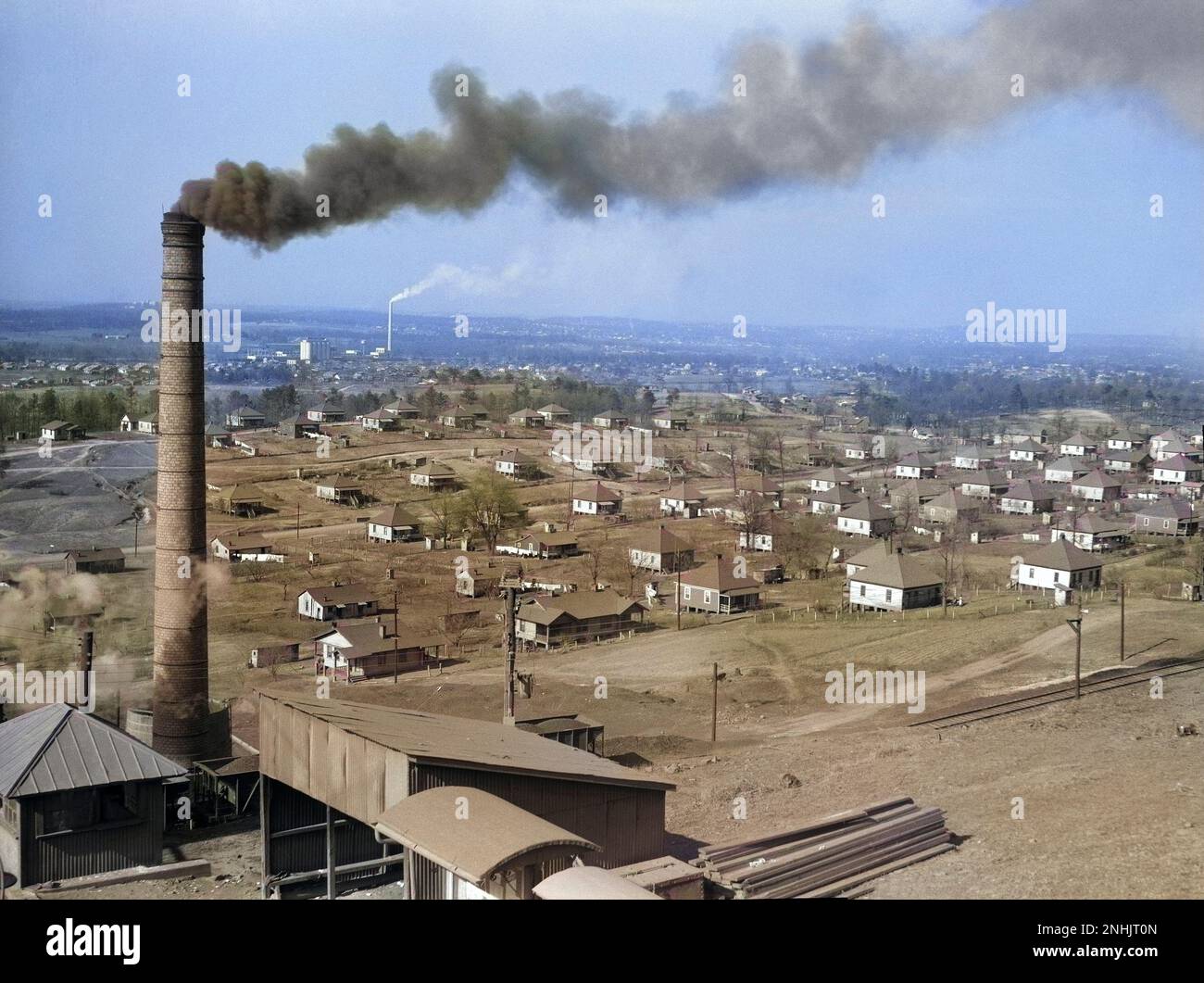 Steel Mill and Workers' Housing, Jefferson County, Alabama, USA, Arthur ...