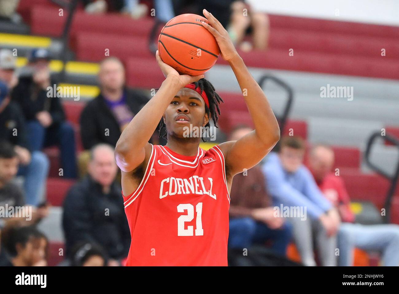 December 22, 2022: Cornell Big Red forward Guy Ragland Jr. (21) shoots ...