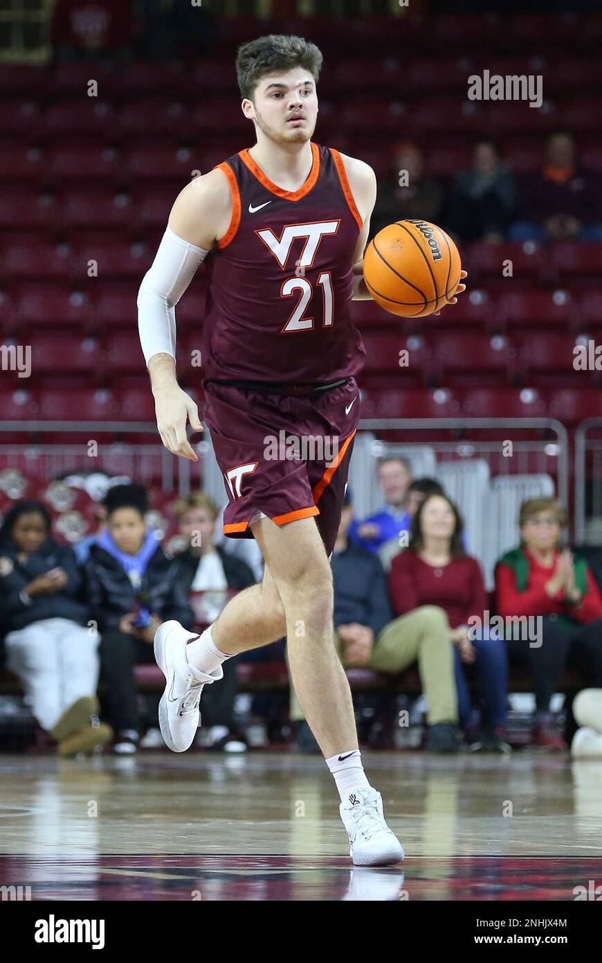 CHESTNUT HILL, MA - DECEMBER 21: Virginia Tech Hokies forward Grant ...