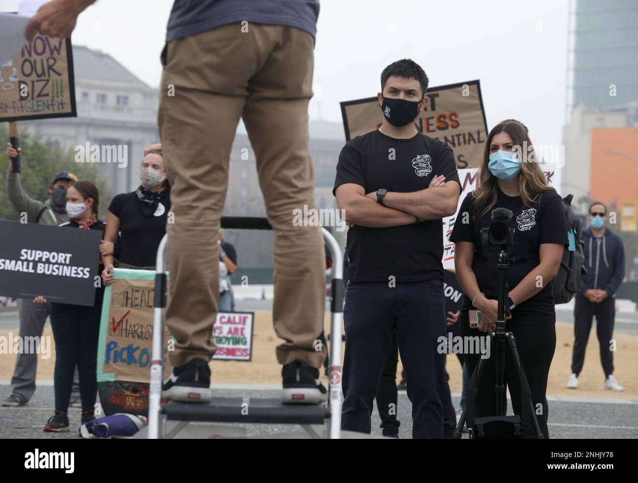Billy Polson speaks from Daikadi as Gabriel Sendejas (middle) and ...