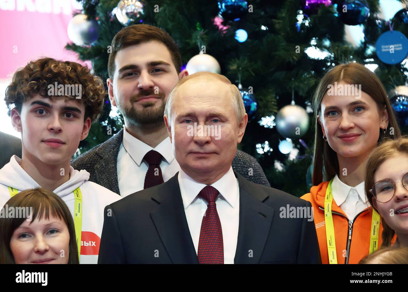 Russian President Vladimir Putin attends the New Year Tree of Wishes ...
