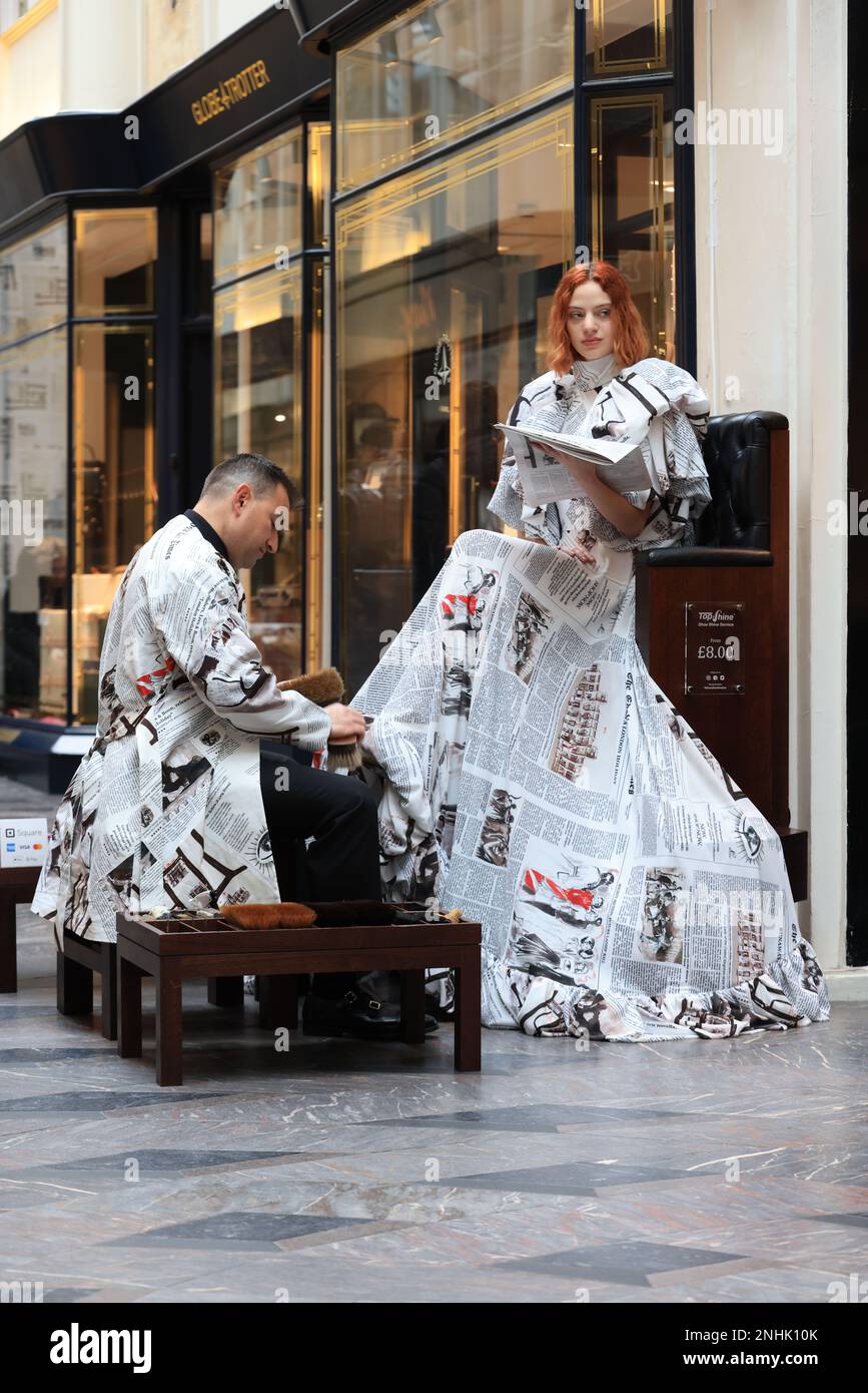 LONDON, ENGLAND: EDELINE LEE presentation in Mayfair. Models and ...