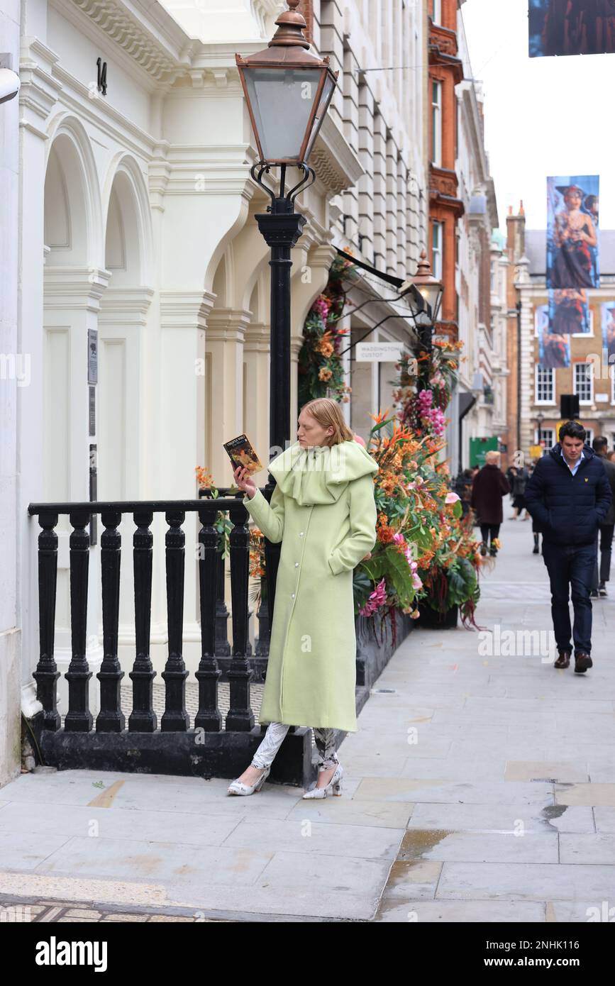 LONDON, ENGLAND: EDELINE LEE presentation in Mayfair. Models and ...