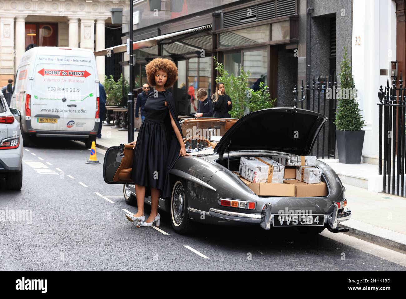 LONDON, ENGLAND: EDELINE LEE presentation in Mayfair. Models and ...
