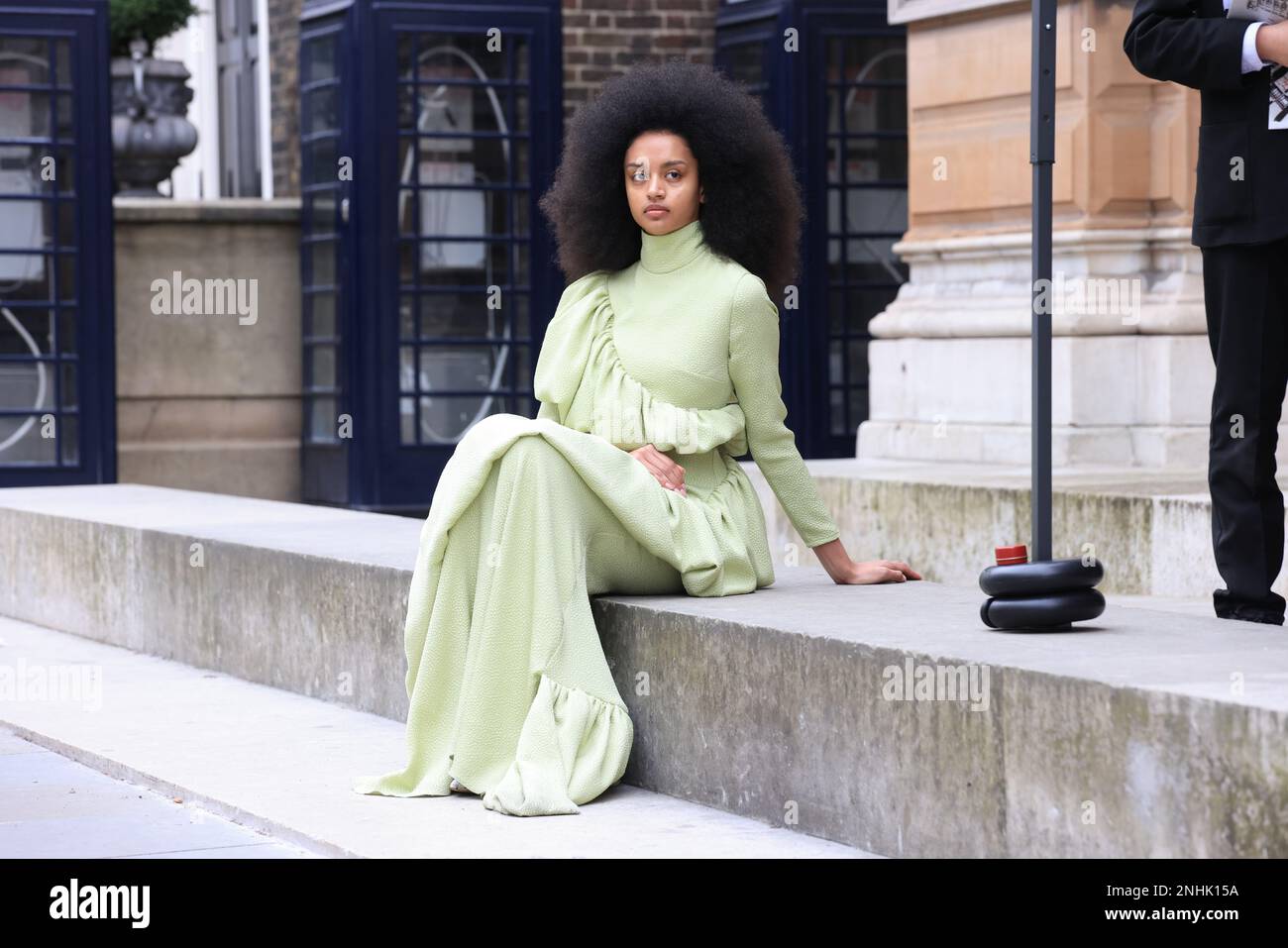 LONDON, ENGLAND: EDELINE LEE presentation in Mayfair. Models and ...