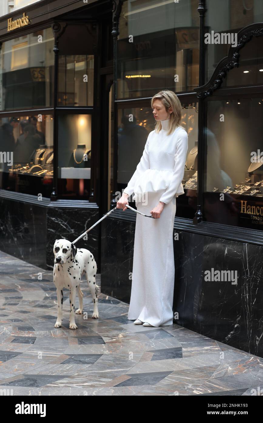 LONDON, ENGLAND: EDELINE LEE presentation in Mayfair. Models and ...