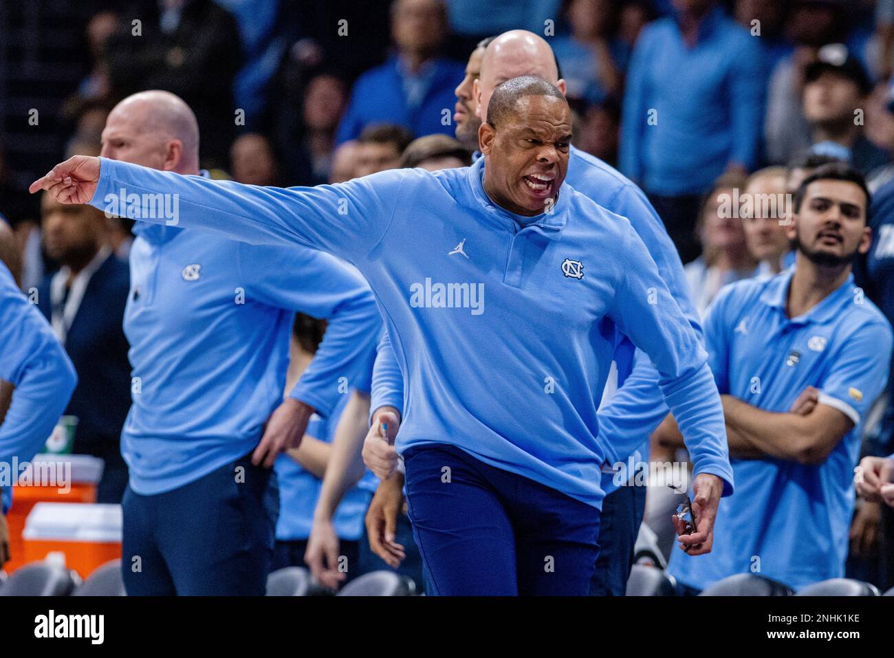 December 21, 2022: North Carolina Tar Heels head coach Hubert Davis ...