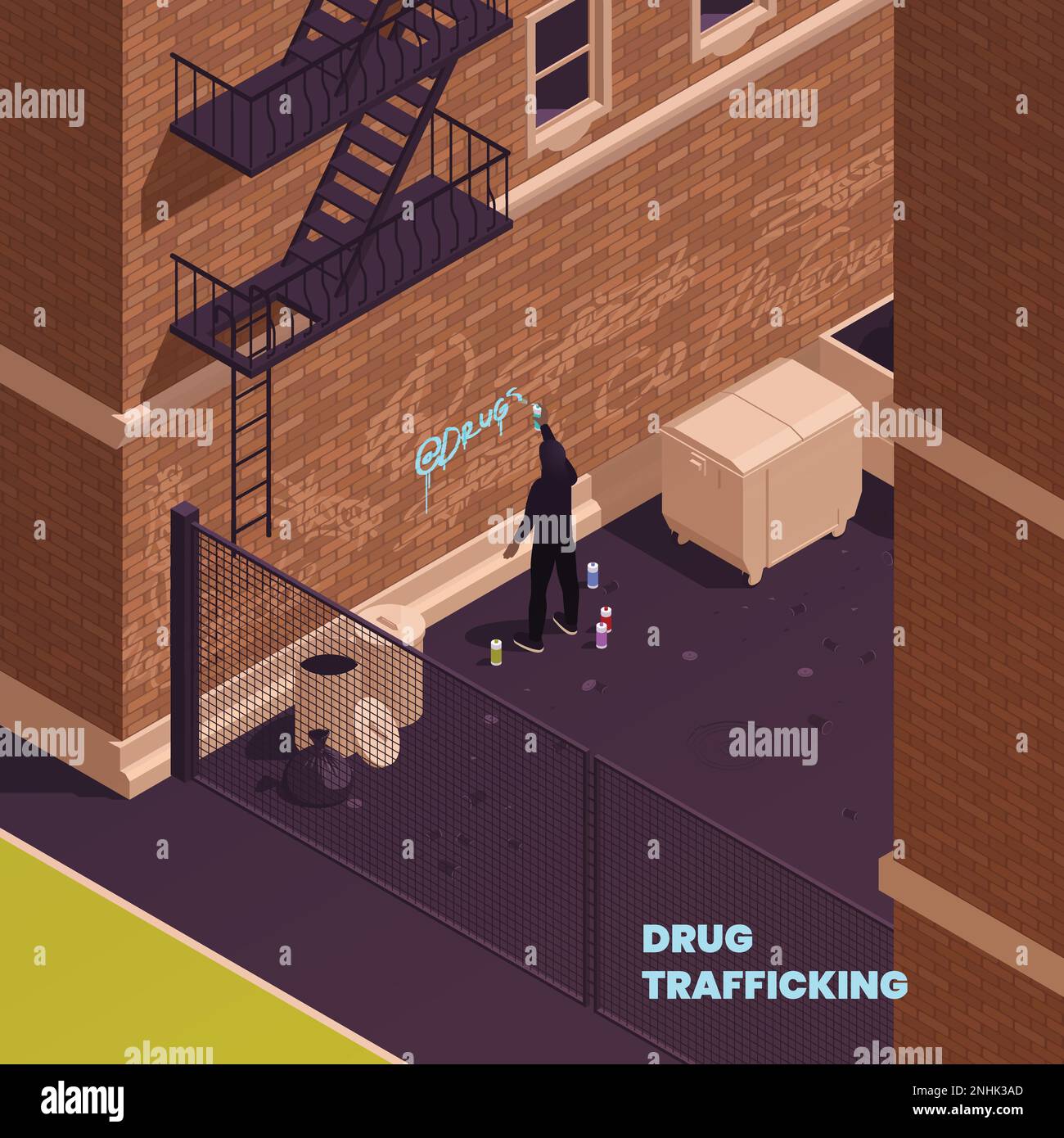 Backstreets Stock Vector Images - Alamy