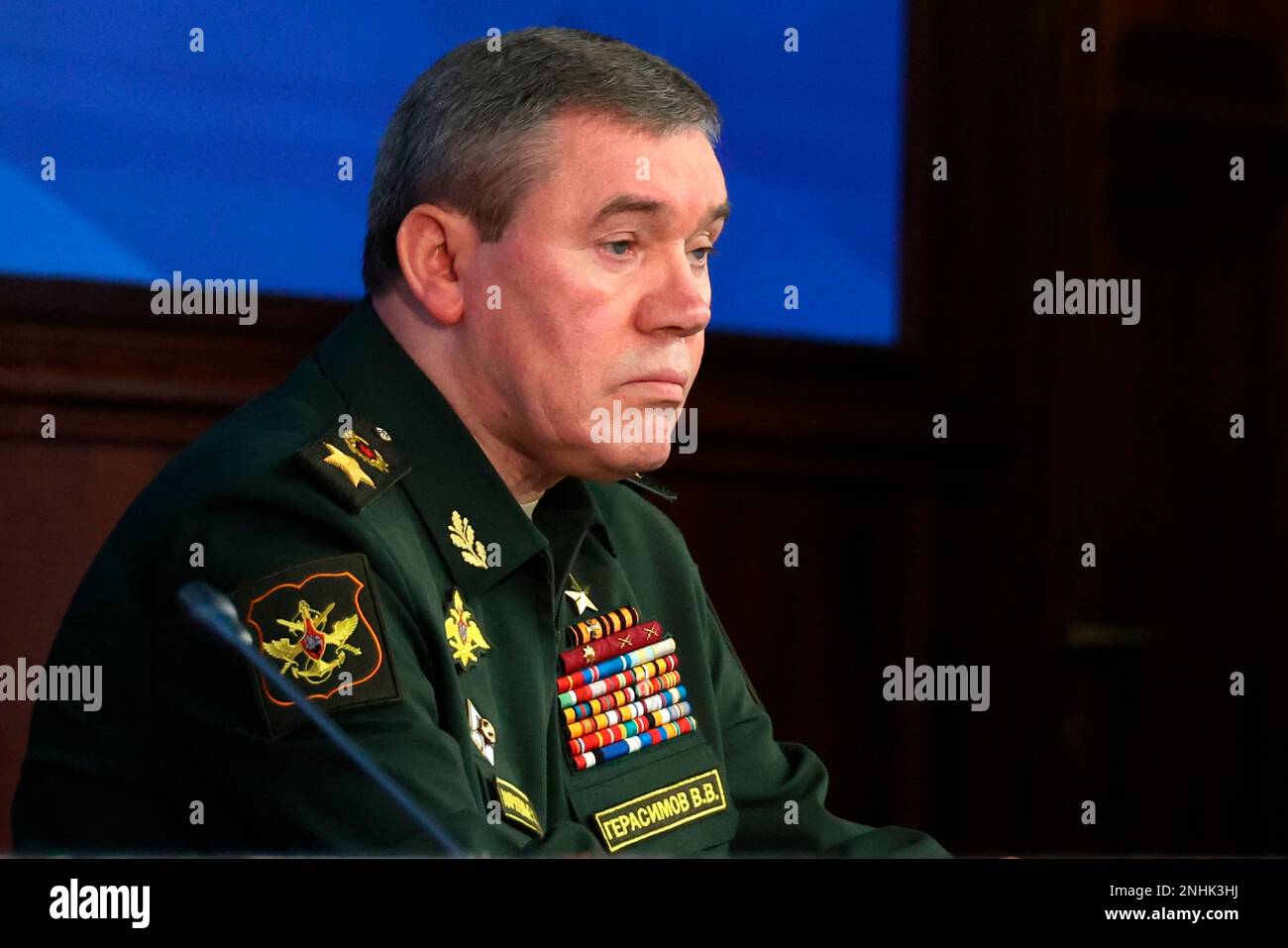 Russian Chief of the General Staff Gen. Valery Gerasimov attends a ...