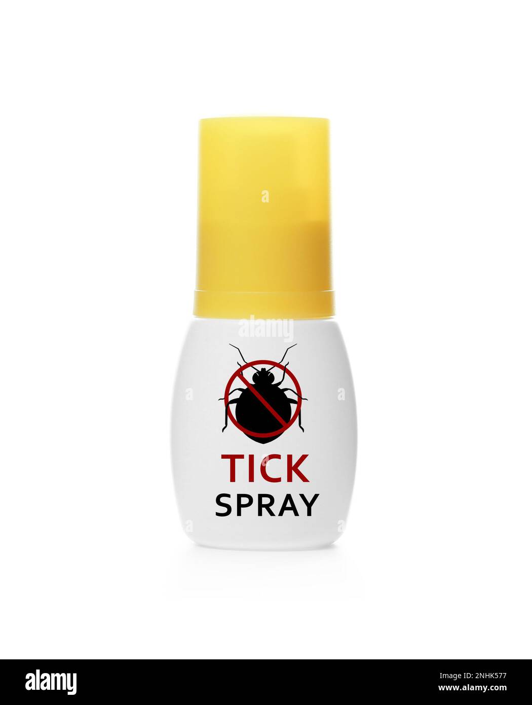 Tick spray isolated on white. Insect repellent Stock Photo - Alamy