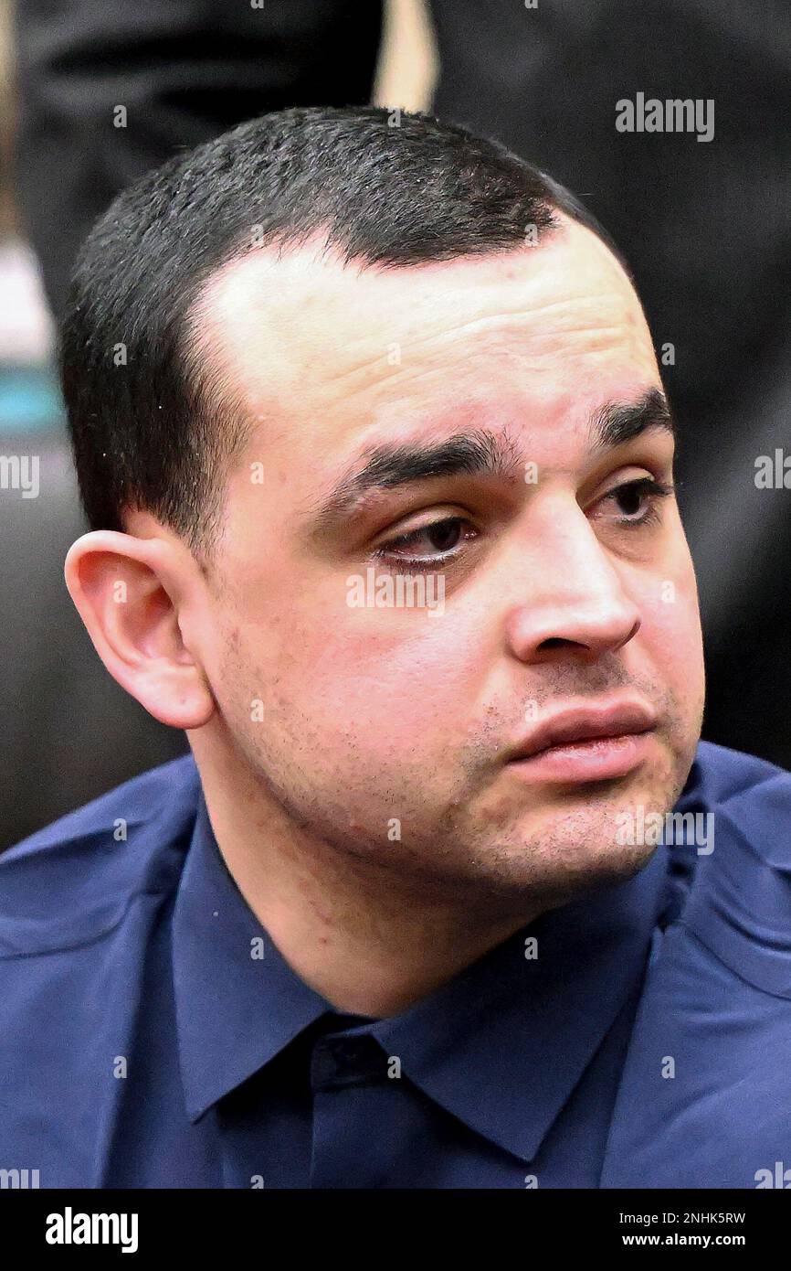 Cristian Velasquez Rosales appears in court at the Riverside Hall of ...