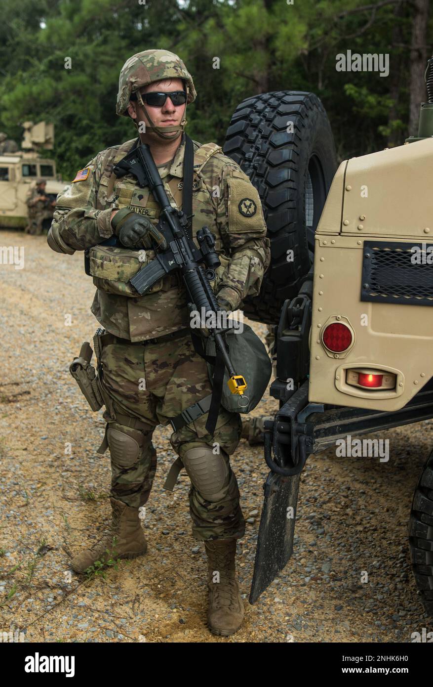 Spc. Johnathan Walker, a military policeman with the 304th Military ...