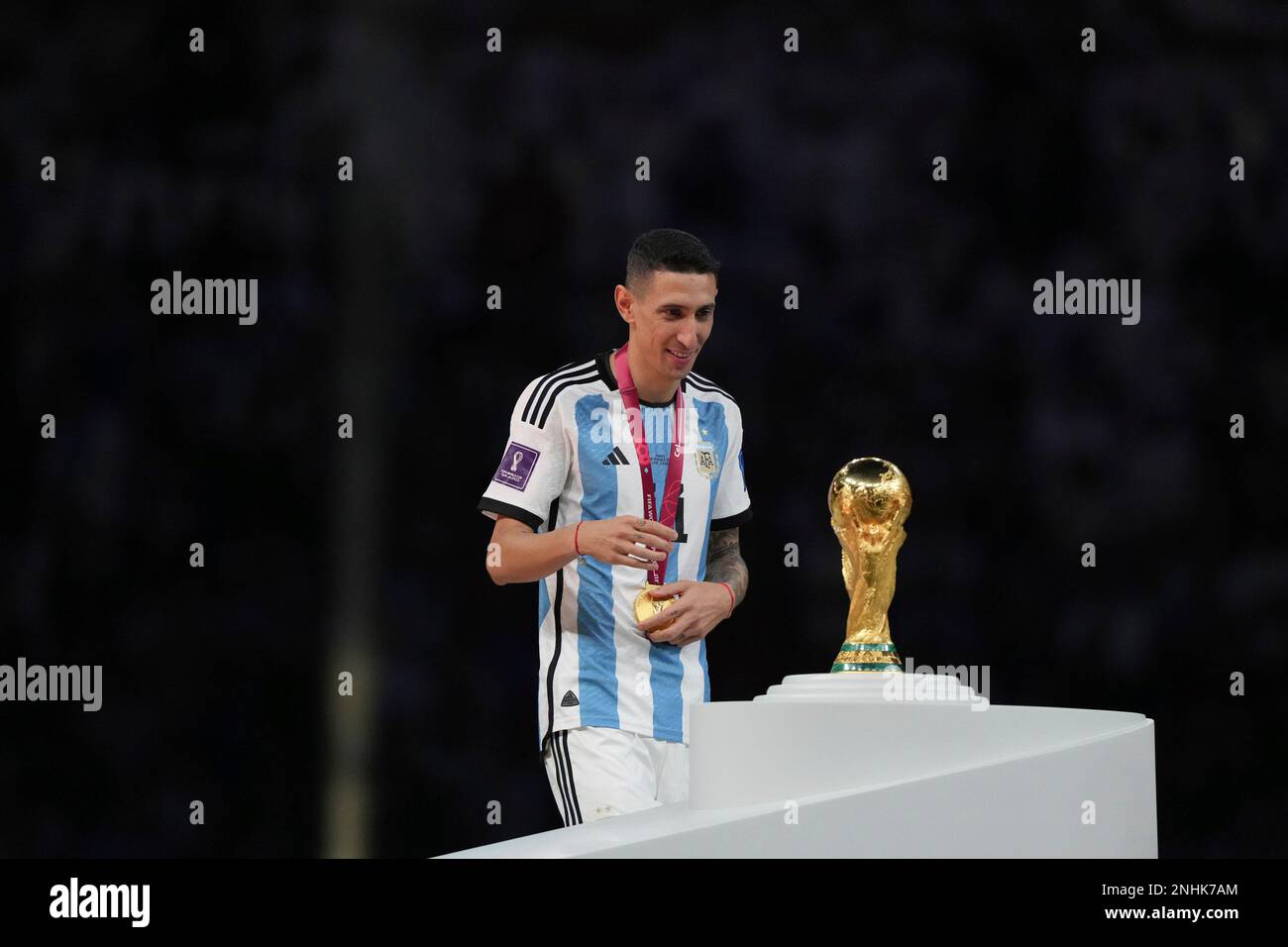 LUSAIL, QATAR - DECEMBER 18: Player of Argentina Ángel Di María looks ...