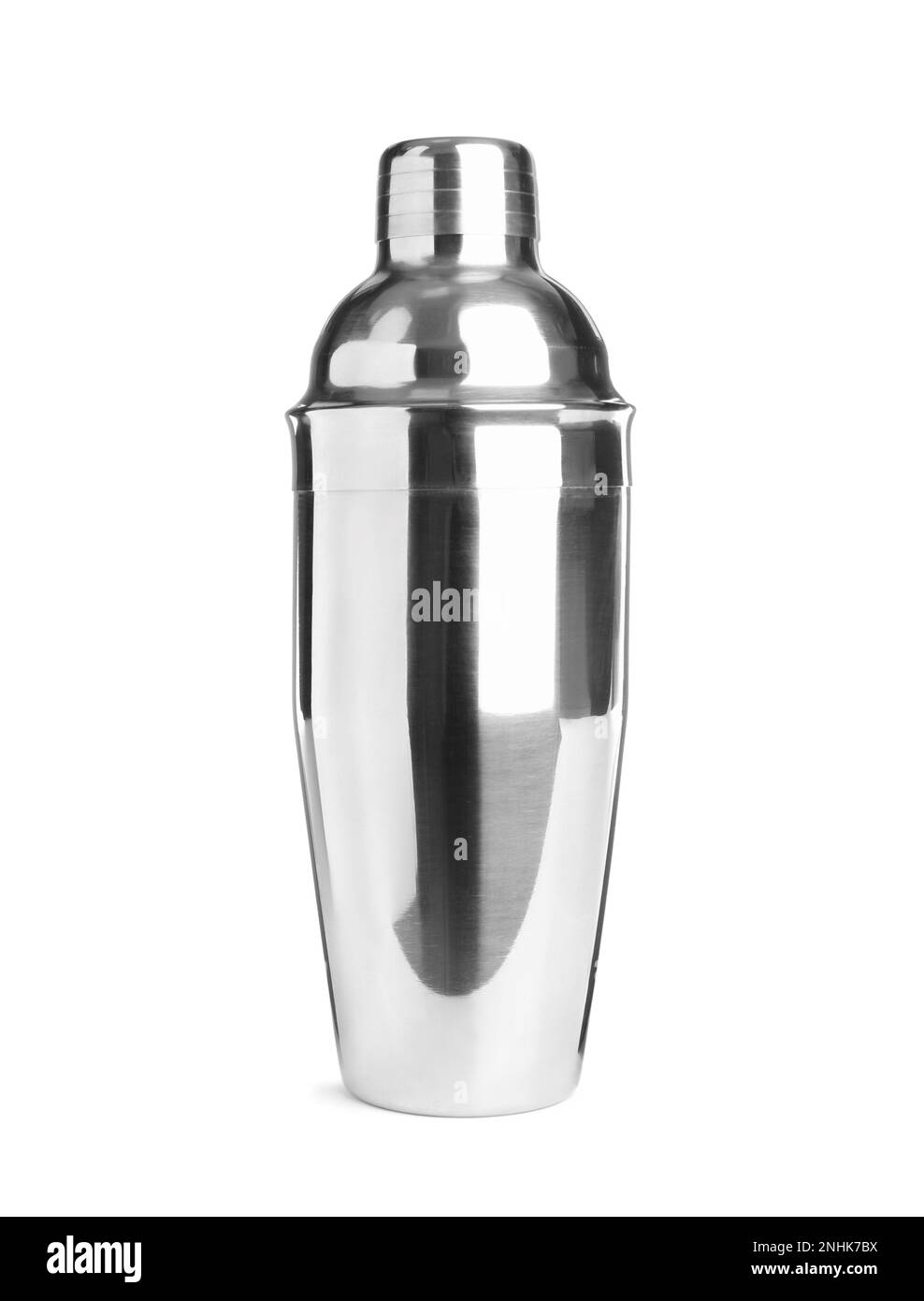 Metal shaker for cocktail isolated on white Stock Photo - Alamy