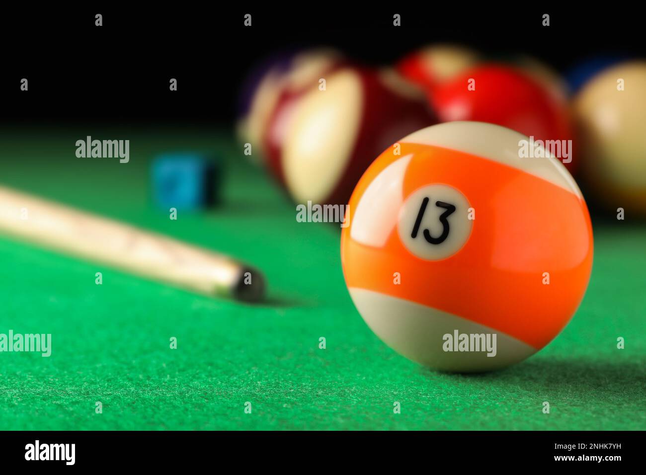 Number 13 pool ball hi-res stock photography and images - Alamy