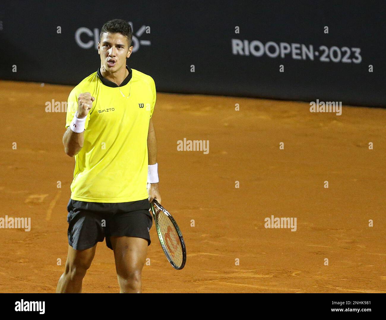 Rio de Janeiro, Brazil, 16th Feb, 2023. Jockey Club Brasileiro, ATP 500 ...
