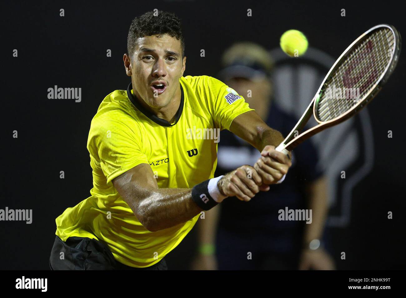 Rio de Janeiro, Brazil, 16th Feb, 2023. Jockey Club Brasileiro, ATP 500 Rio Open, Day 2; Mateus ...